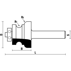 hw moulding bits with ball bearing guide z2 | Sistemi Klein