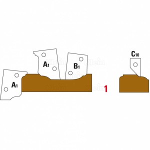 complete cutters set for cabinet doors | Sistemi Klein