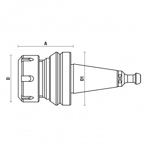 collet chucks iso 30 tapered flange for thermwood® | Sistemi Klein